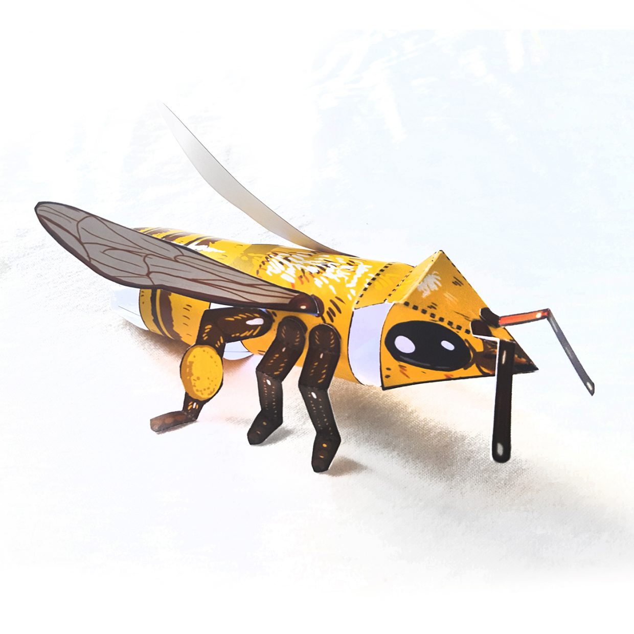 Bastelbogen: Biene - So bastelst du